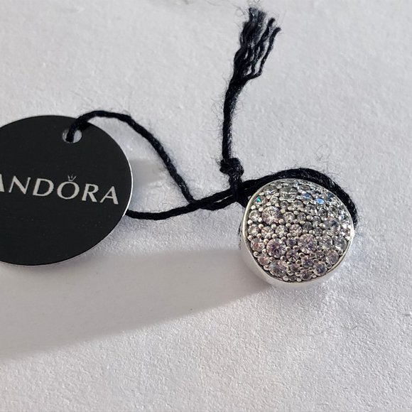 Pandora | Jewelry | Pandora Sterling Silver Pav Sphere Charm | Poshmark